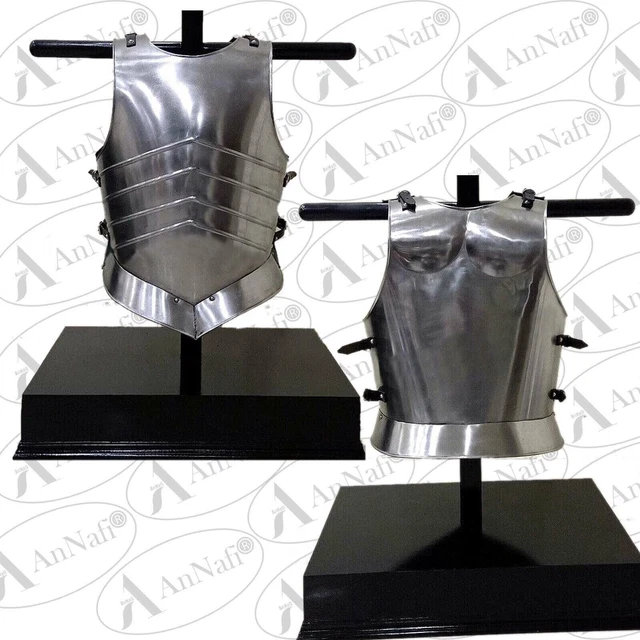 MEDIEVAL BREASTPLATE ARMOR SOLID STEEL CHEST PLATE JACKET REENACTMENT ...