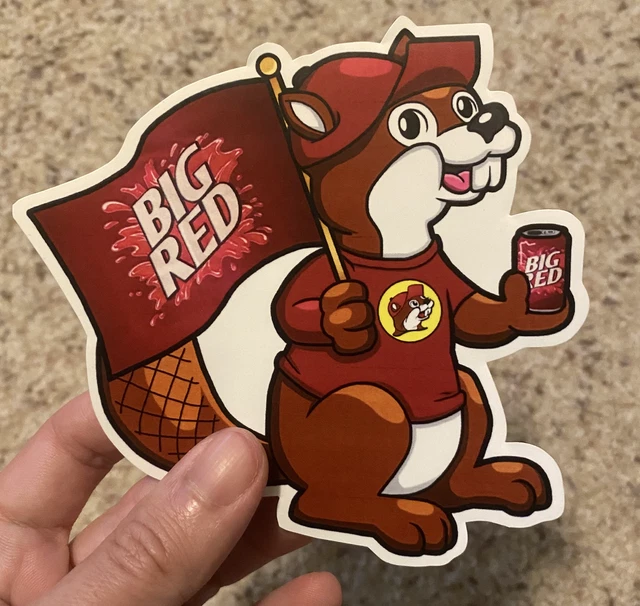 BUC-EE’S BUCEES GAS Station - Texas BIG RED Flag Vinyl Sticker Soda Pop ...