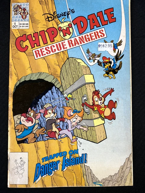 DISNEYS CHIP'N'DALE RESCUE rangers Comic no.5 Oct 1990 $18.00 - PicClick AU