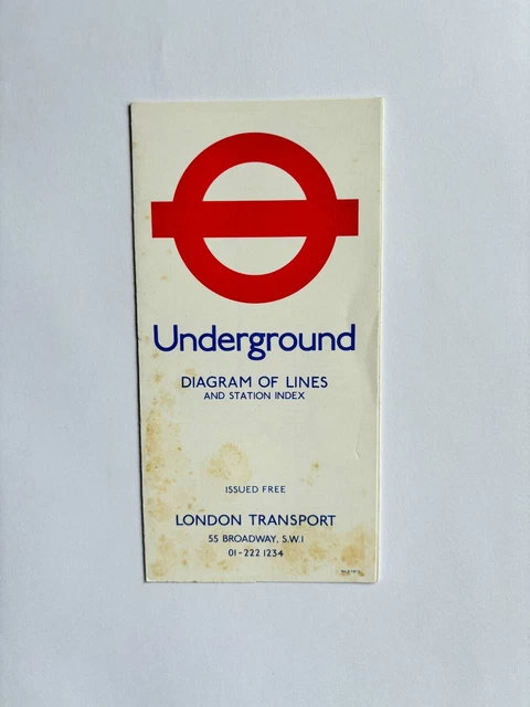LONDON UNDERGROUND TUBE Map - No.3 1977 £6.00 - PicClick UK