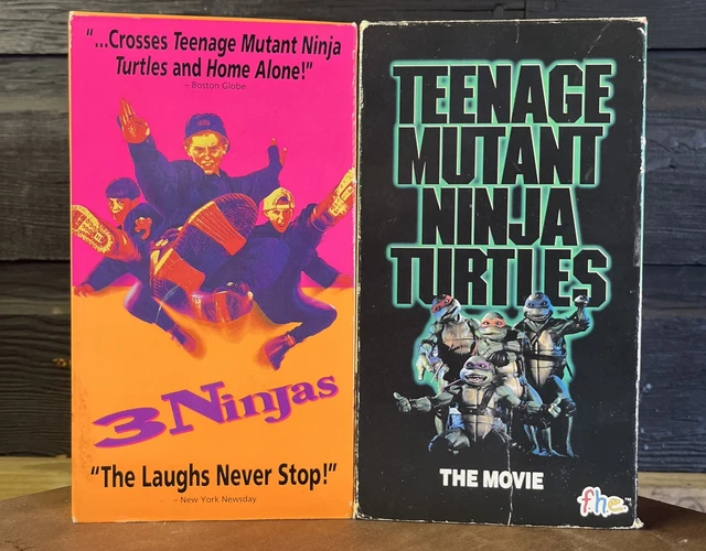 90S NINJA VHS Lot Movie Bundle! - 3 Ninjas & Ninja Turtles Movie - FREE ...