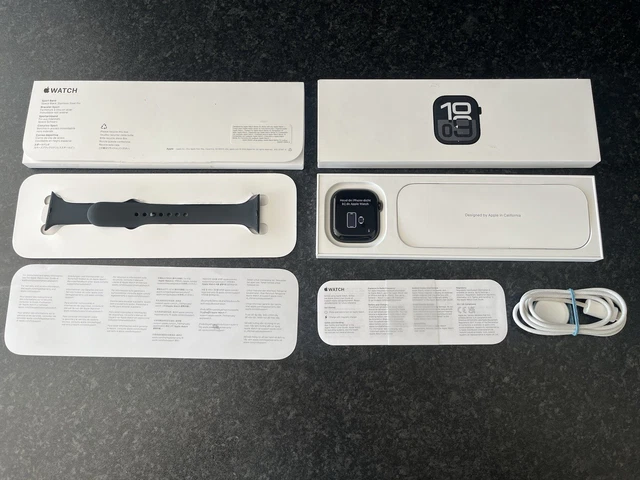 *APPLE WATCH SERIES 10 Jet Black 46mm Boxed GPS 100% BH 🔋& WARRANTY ...