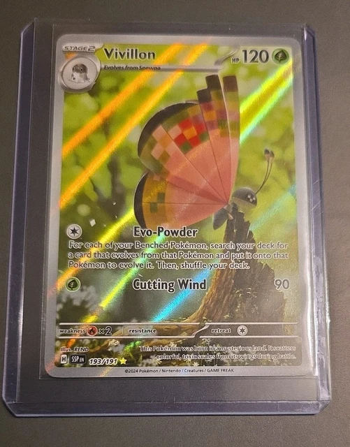 VIVILLON 193/191 - Illustration Rare - Surging Sparks - Pokemon TCG ...