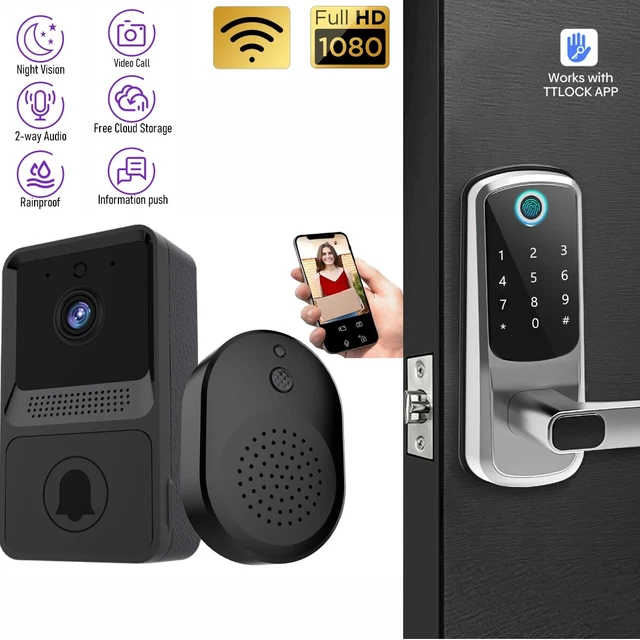 SMART DOOR LOCK Biometric Fingerprint Digital Keypad Keyless Entry Code ...