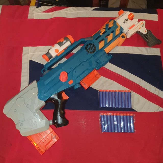 NERF ZOMBIE STRIKE Longshot fusil blaser pistolet portée viseur LOT DE ...