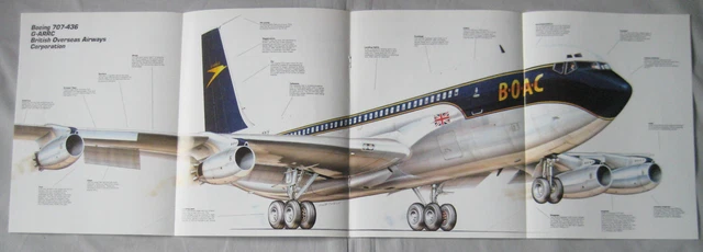 AIRPLANE MAGAZINE NO 13 Boeing 707 Cutaway drawing & poster ...
