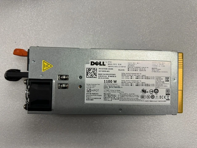 FUENTE DE ALIMENTACIÓN de servidor Dell PowerEdge R510 R810 R910 1100 W ...