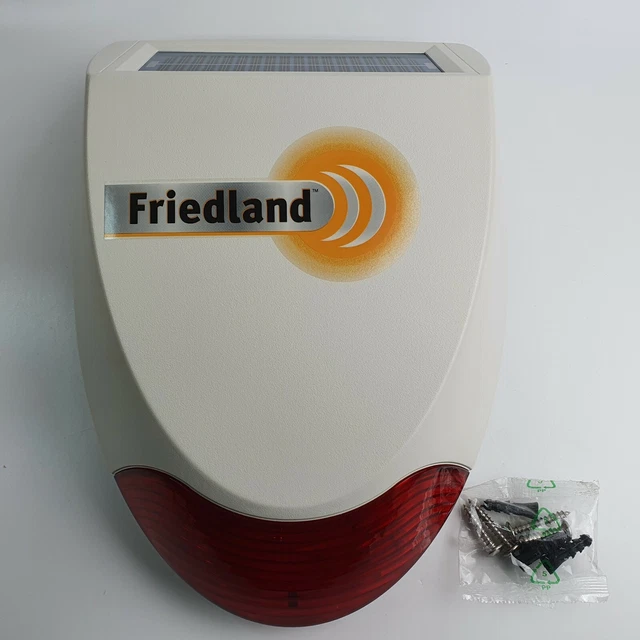 FRIEDLAND RESPONSE WIRELESS Dummy Solar Siren Alarm Box Unit HSO Novar ...