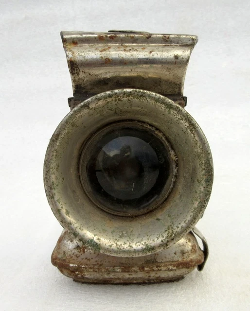 VINTAGE ANCIEN RARE Laiton Joseph Lucas Ltd Bicycle Lampe Lanterne ...