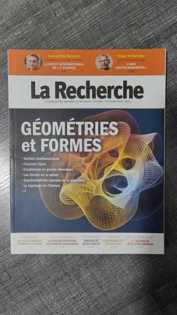 MAGAZINE LA RECHERCHE Géométrie Et Formes EUR 4,90 - PicClick FR