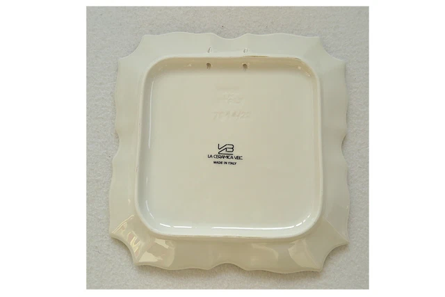 V.B.C. CERAMICA 2 Antipasti-, Wandteller Limone 21x21 cm NEU EUR 34,50 ...