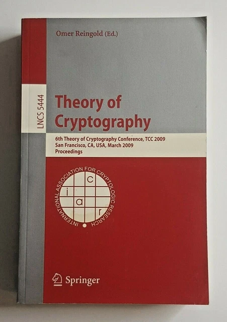 TEORÍA DE LA Criptografía 6ª Teoría de la Criptografía Conferencia Tcc 2009... EUR 33,21 ...