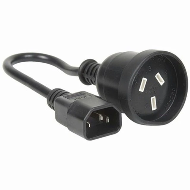 IEC C14 MALE to 3pin Mains Socket - 150mm $12.95 - PicClick AU