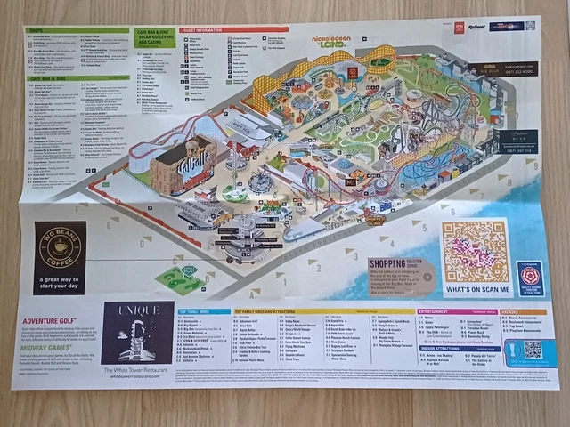BLACKPOOL PLEASURE BEACH Large Folding Park Map Summer Edition 2022 £2. ...