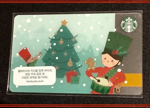 🇰🇷 KOREA 🇰🇷 Starbucks Christmas Nutcracker Gift Card ( # 6161 ) —— New ...