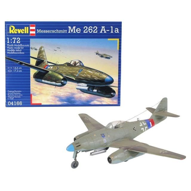 REVELL MESSERSCHMITT ME 262 A-la Plane Model Kit Scale 1:72 EUR 22,79 ...
