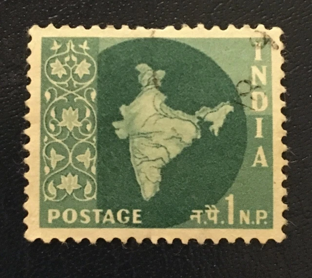 INDIA &MAP OF India" 1np 1958-1963 Stamp. £2.00 - PicClick UK