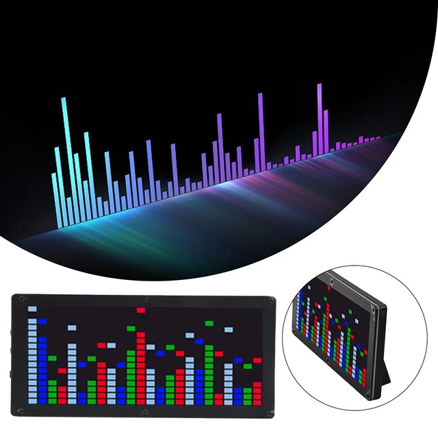 LED MUSIC AUDIO Spectrum Indicator VU Meter VFD Audio Atmosphere ...