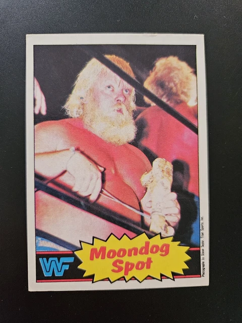 MOONDOG SPOT CARD Australian Scanlens WWF WWE WCW Wrestling - Number 19 ...
