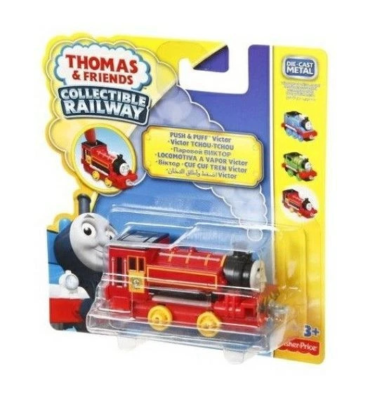 THOMAS AND FRIENDS Push & Puff Victor Engine Train Collectible Railway ...