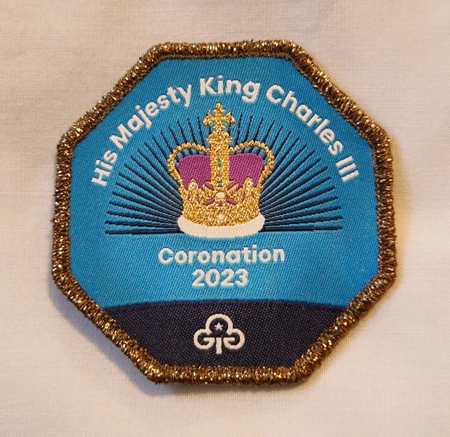 GIRLGUIDING HIS MAJESTY King Charles III Coronation 2023 Badge £1.50 ...