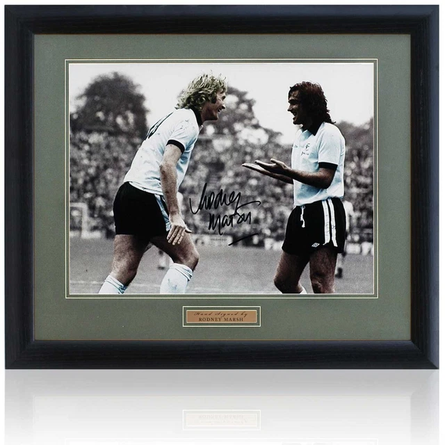 RODNEY MARSH FULHAM Legend Hand Signed 16x12'' George Best Photograph ...