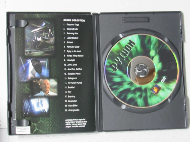 PYTHON DVD ROBERT Englund, casper van Dien, Sci-fi/Horror *Buy 2 get 1 ...