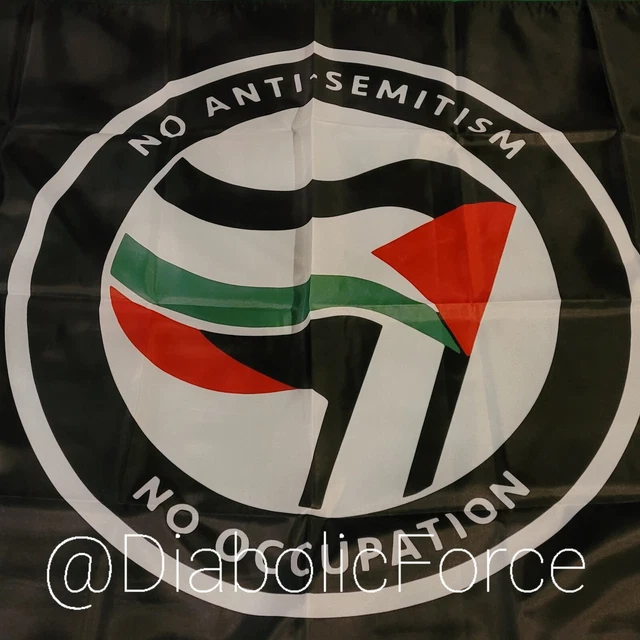FREE PALESTINE GAZA No Anti-Semit 3x5Ft LARGE Flag Banner Palestinian ...