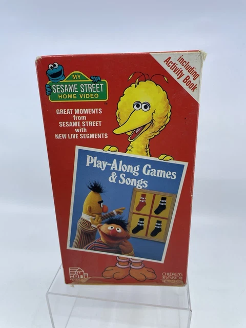 SESAME STREET - Play-Along Games & Songs VHS 1986 FAMILY CHILDRENS ...