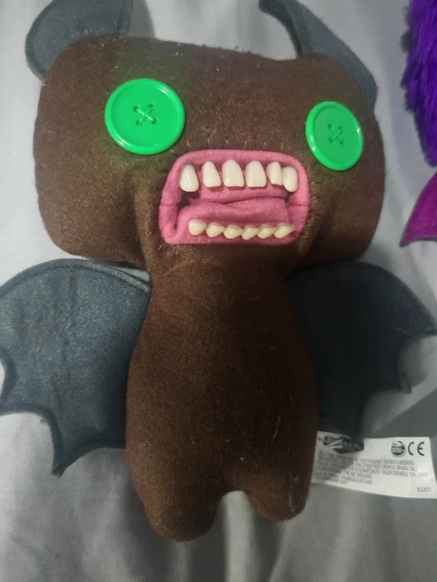 FUGGLER FUNNY UGLY Monster Brown Winged Bat Count Fuggula Soft Toy ...