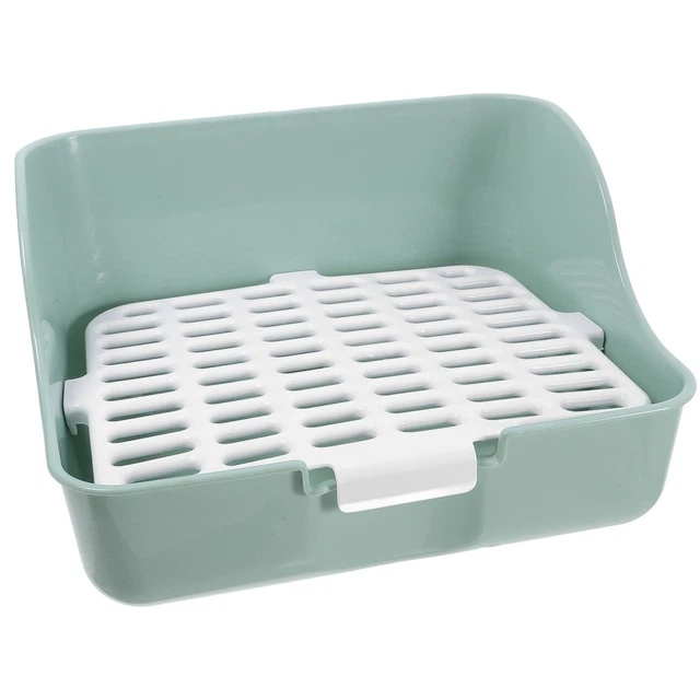 LARGE HAMSTER CAGE Litter Tray Dwarf Rabbit Potty Bunny Hay Feeder $43. ...