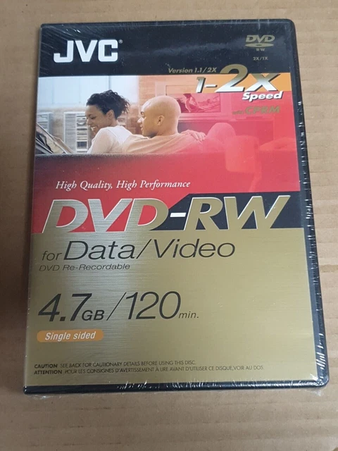DVD-RW JVC VD-W47 Réinscriptibles 4.7GB/120min - Neufs et Scellés EUR 4,90 - PicClick IT