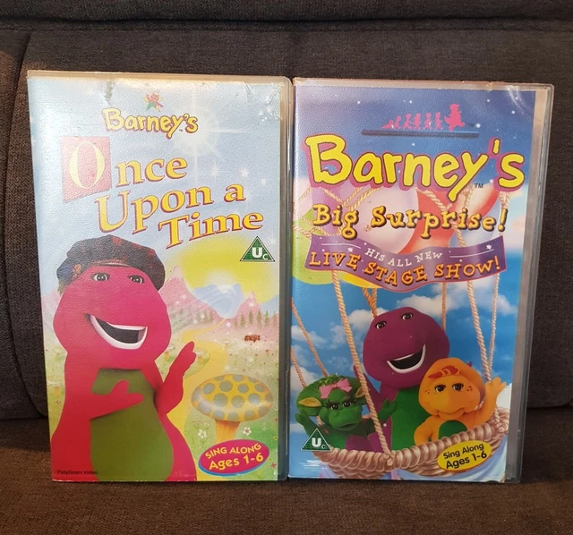 BARNEY BARNEY'S ONCE Upon A Time & Big Surprise Live Stage Show VHS ...