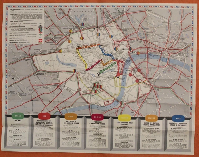 LONDON ENGLAND 1953 London Underground Unusual Original Lithographic ...