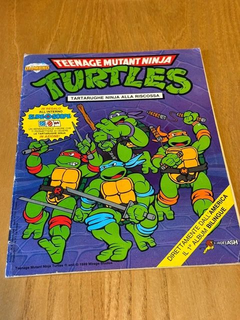 1990 ALBUM FIGURINE Diamond Stickers Euroflash TMNT Ninja Turtles ...