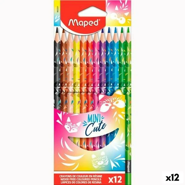MATITE COLORATE MAPED Mini Cute Multicolore 12 Pezzi [12 Unità] £37.73 ...