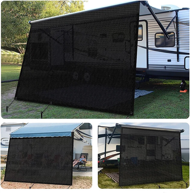 3M-5.8M CARAVAN RV Privacy Screen Side Shade Wall for 11-20ft Awning ...