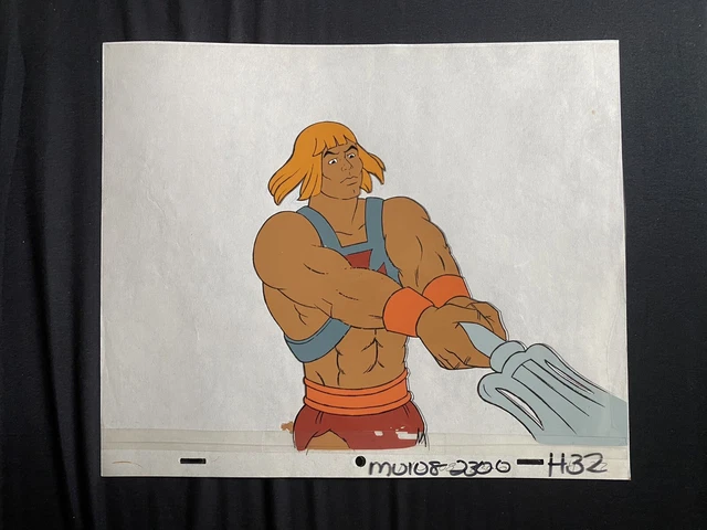 MOTU MASTERS OF the Universe He-Man / She-Ra Animation Cel He-Man ...