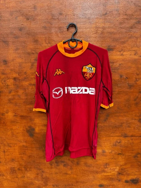AS ROMA ITALY 2002/2003 Home Football Shirt Jersey Kappa L £35.99 ...