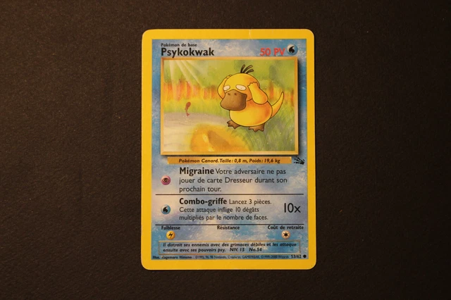 CARTE POKEMON PSYKOKWAK - 53/62 - Édition 1 - Fossile - FR Wizards ...