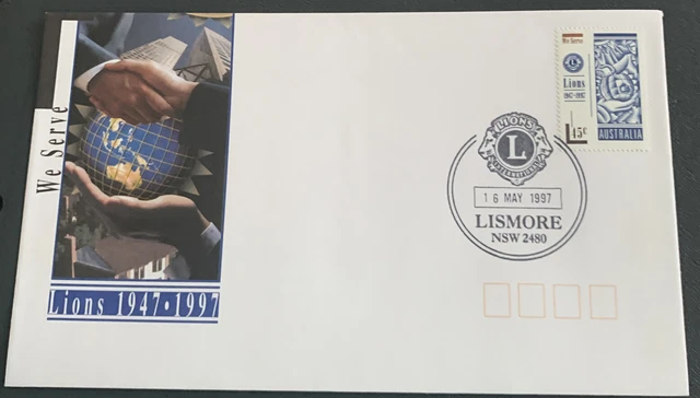 AUSTRALIAN FDC 1997 50th Anniversary of Lions International in ...