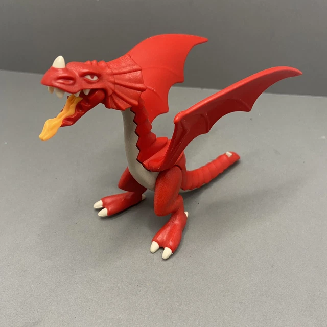 PLAYMOBIL RED FIRE Breathing Dragon Figure Medieval Fantasy Geobra 2009 ...