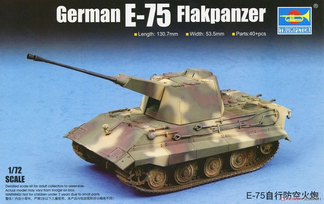 TRUMPETER 1/72 07126 German E-75 Flakpanzer £9.36 - PicClick UK