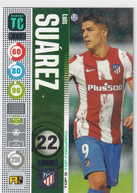 PANINI 2022 TOP Class Trading Card No. 322 Top Forward Luis Suarez £1. ...
