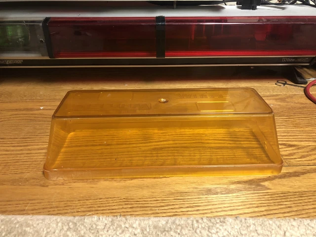 VINTAGE WHELEN RESPONDER Amber Dome mini lightbar light bar federal ...