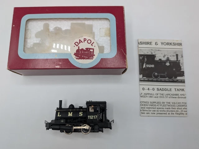 DAPOL OO GAUGE D1 0-4-0 LMS Pug Tank Locomotive No.11217 – Boxed ...