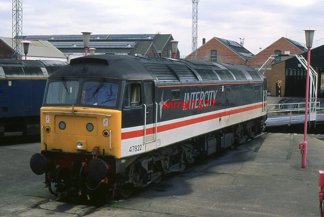 ORIGINAL RAILWAY SLIDE Class 47 47822 at Old Oak Common 23.04.91 £3.99 ...
