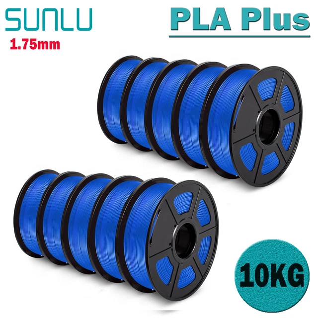 SUNLU 10KG BLUE PLA Plus 3D Printer Filament 1.75mm PLA+ Consumable ...