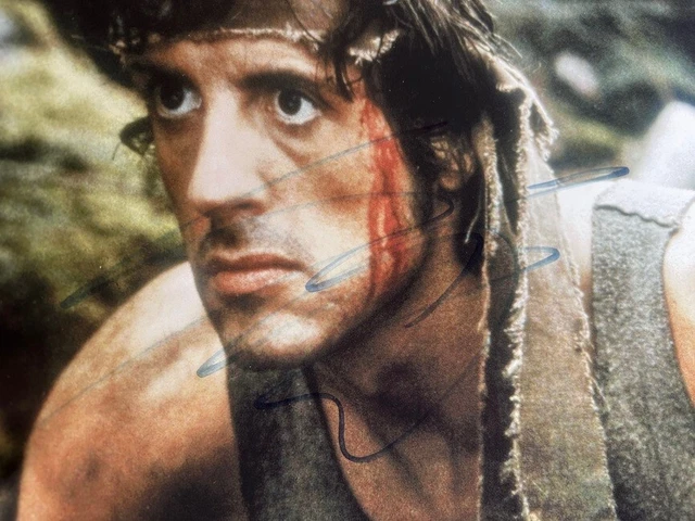 SYLVESTER STALLONE RAMBO Hand Signed 11"x14" Photo + JSA LOA BUY ...