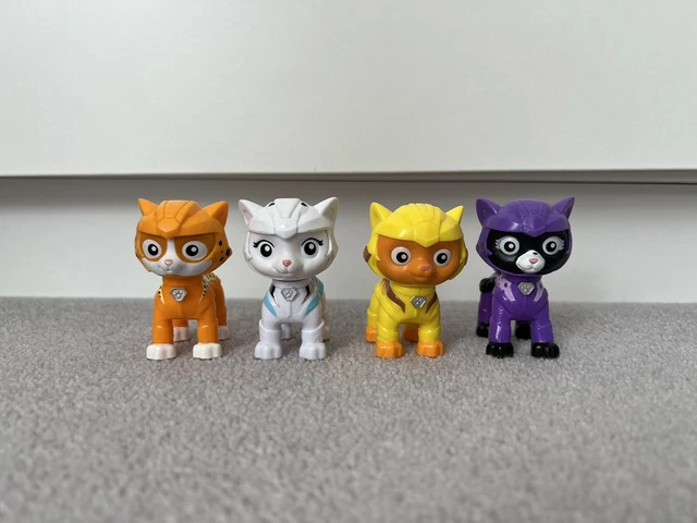 PAW PATROL CAT Pack Action Figure Full Set X4 Rory Shade Leo Wildcat £ ...